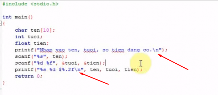 \n là gì, cách sử dụng câu lệnh \n trong c như thế nào